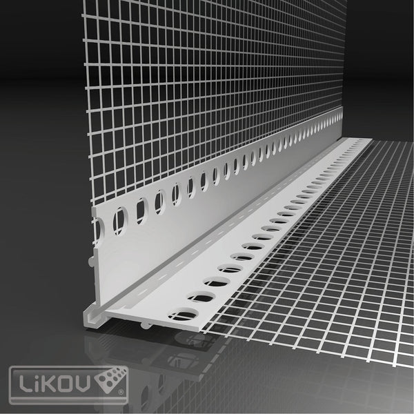 Buy 6mm Nosed Corner Bead with Mesh - 2.5m | Render Systems Online
